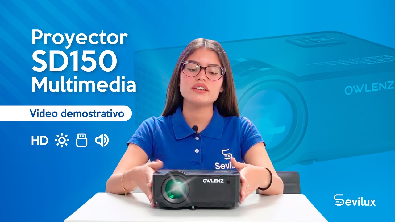 Proyector SD150 multimedia - video demostrativo - YouTube