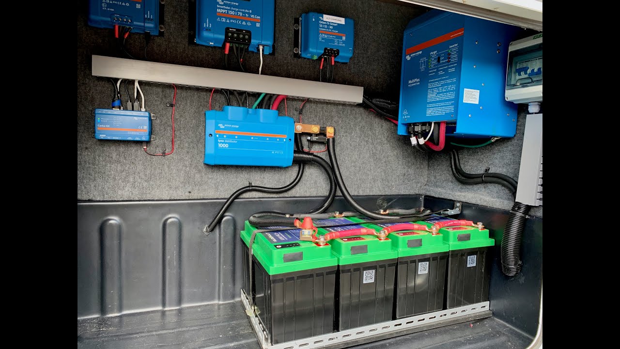 800W Solar Install with 4.8kWh Lithium Battery - YouTube