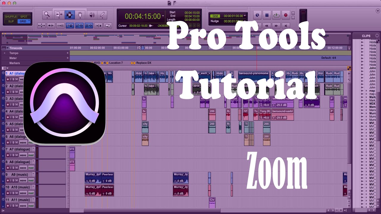 Tutorial Pro Tools - Zoom Herramienta de Edición - YouTube