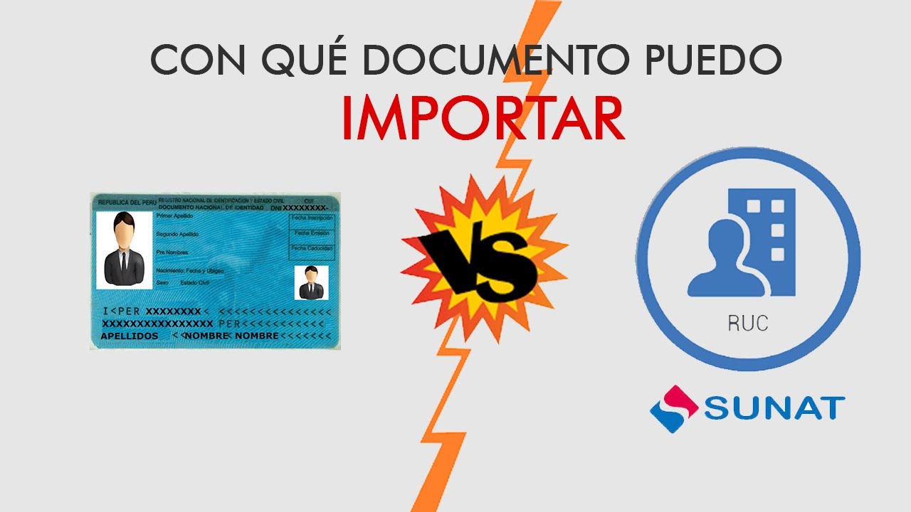 ¿IMPORTAR CON DNI O RUC? | DETALLES Y RECOMENDACIONES - CAPACITACION ...