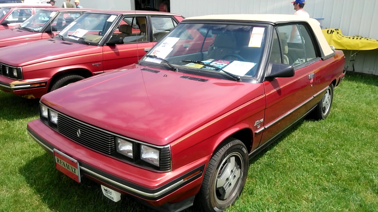 1985 Renault Alliance convertible 1.7L - YouTube