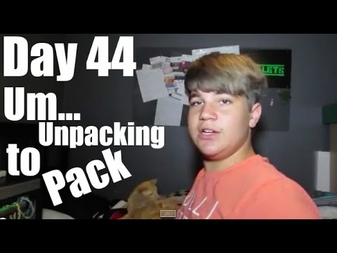 Um...Unpacking to Pack (Day 44) - YouTube