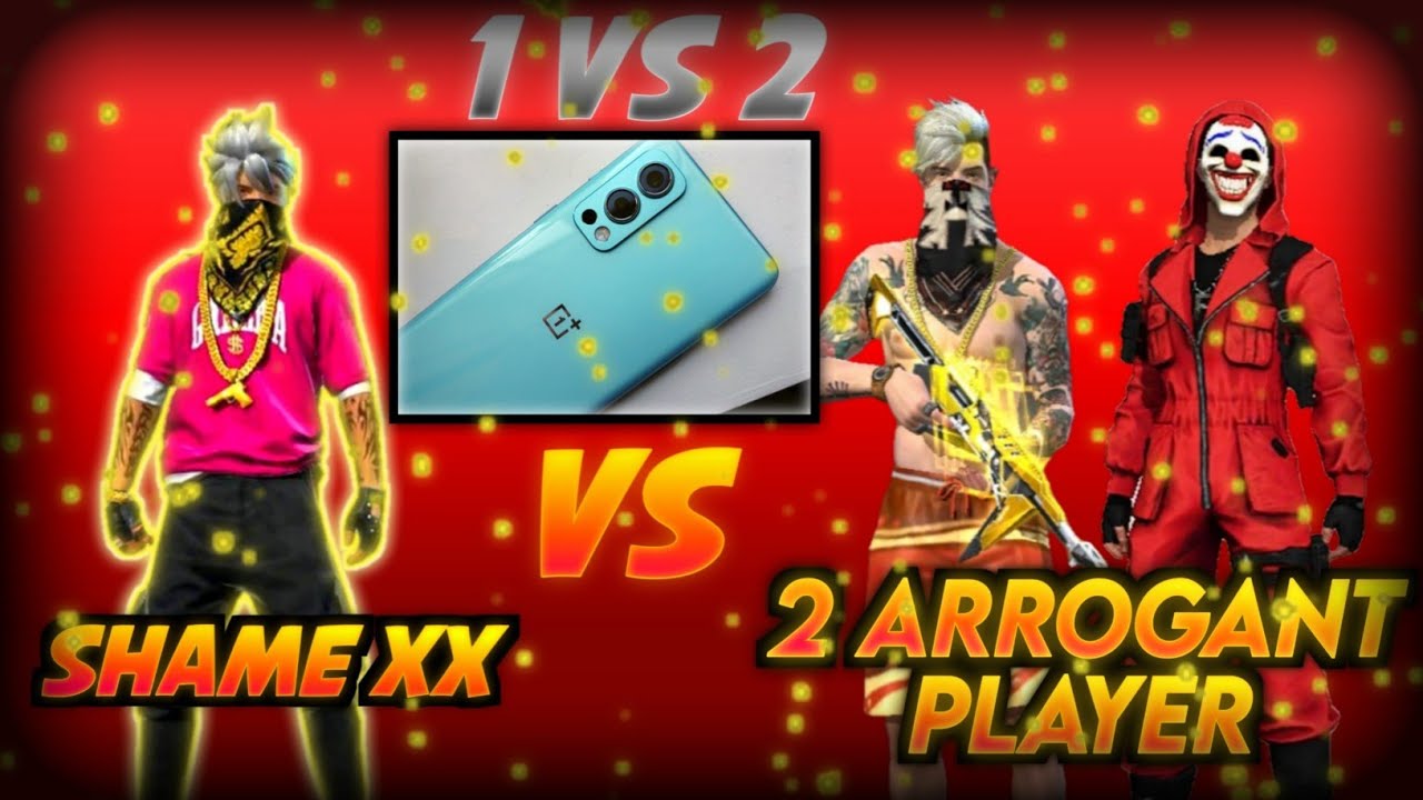 1 vs 2 इज़्ज़त की बात Free fire gameplay in ONE PLUS NORD 2🔥👑 SETTING ...