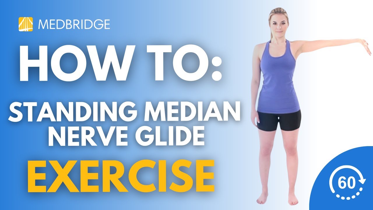 How to Do a Standing Median Nerve Glide | MedBridge - YouTube