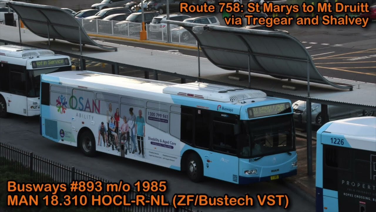 Busways #893 m/o 1985: MAN 18.310 HOCL-R-NL (ZF/Bustech VST) - YouTube