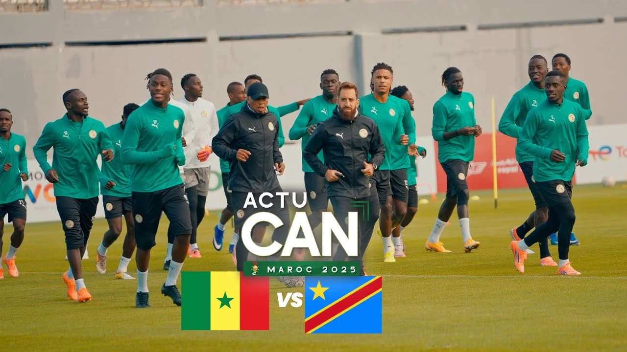 CAN 2025- Dernière séance d’entraînement des Lions du Sénégal à Tanger ...