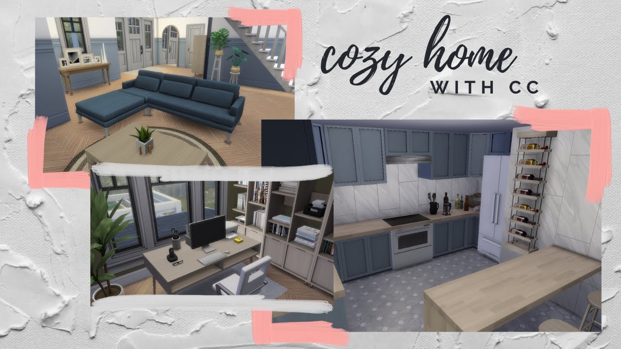 Sims 4 - Cozy CC Home - YouTube
