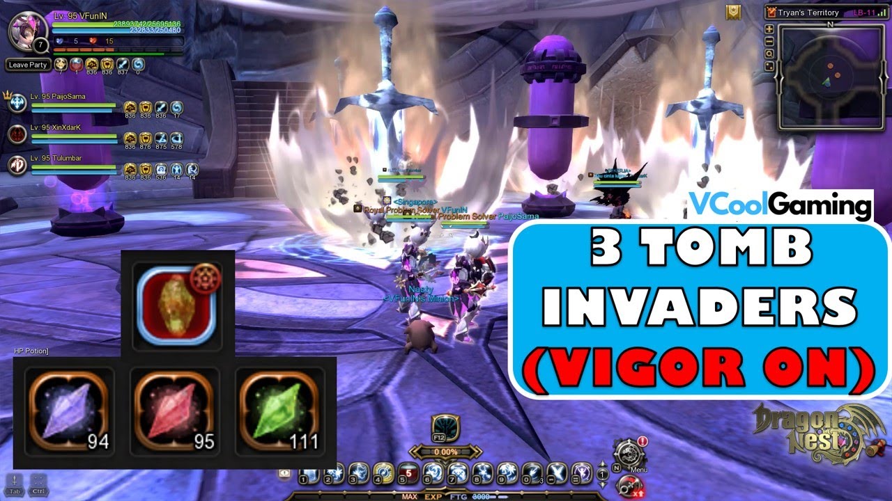 Dungeon Hunt Vlog 76: 3 Tomb Invaders in 3 Days Subs Hunt (Vigor On ...
