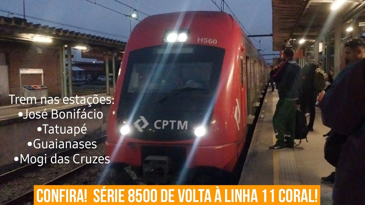 Série 8500 voltou para à Linha 11 Coral! Confira! - YouTube