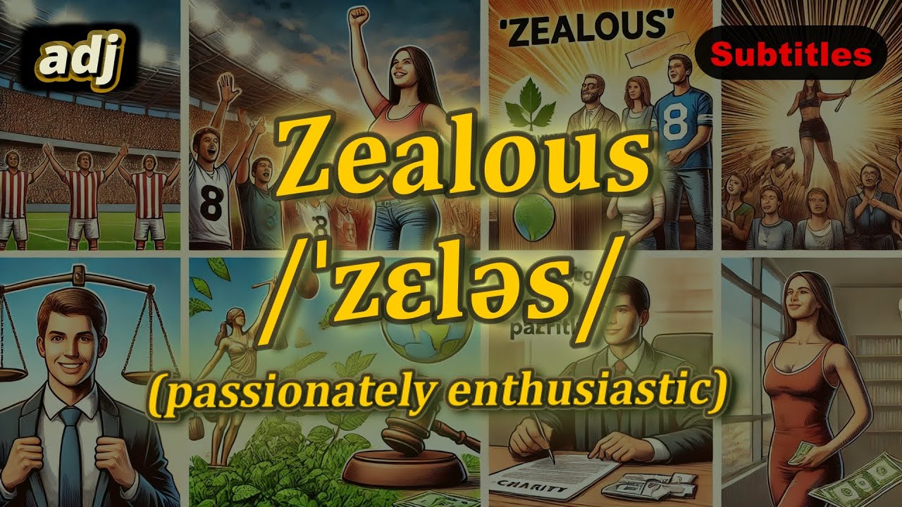 [adj] Zealous meaning (passionately enthusiastic) with 5 examples - YouTube
