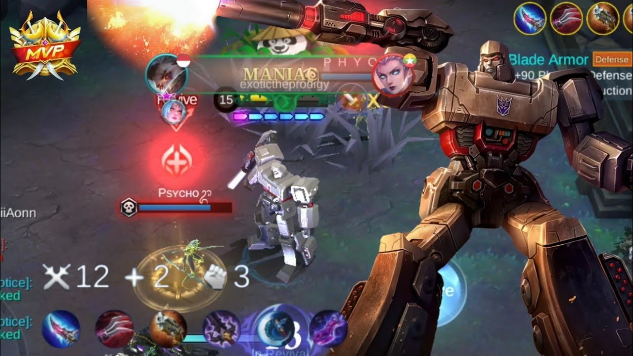 Granger - Transformers 'Megatron' | Survival Mode | Mobile Legends ...