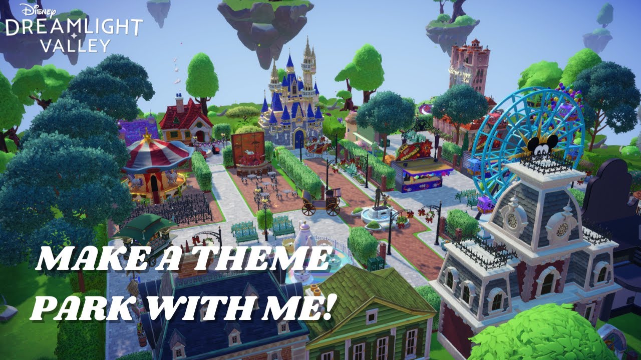 Making A Theme Park On The New Floating Islands In Disney Dreamlight ...