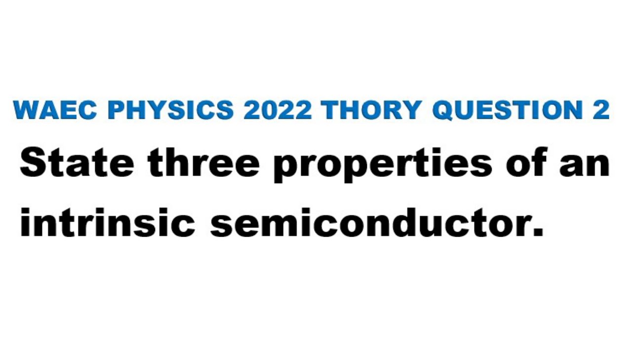 WAEC 2023: (Q. 2) | 2022 WAEC Physics Past Question and Answers ...
