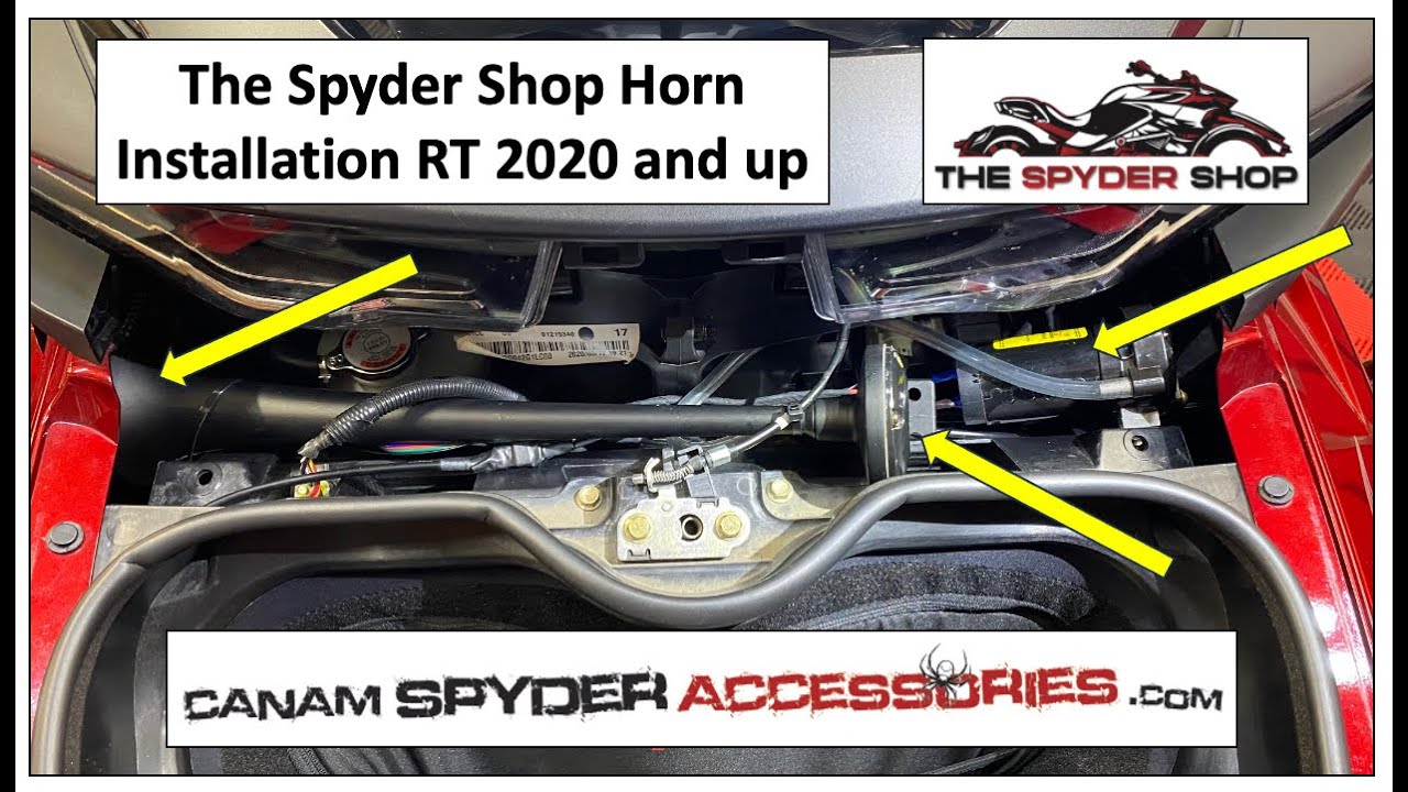 Installation The Spyder Shop Horn - RT Can Am Spyder 2020 And Up - # ...