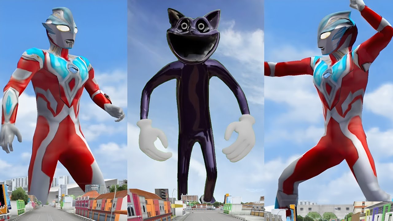 CatNap Cartoon Cat VS Ultraman Ginga - Poppy Playtime chapter 3 - Truck ...