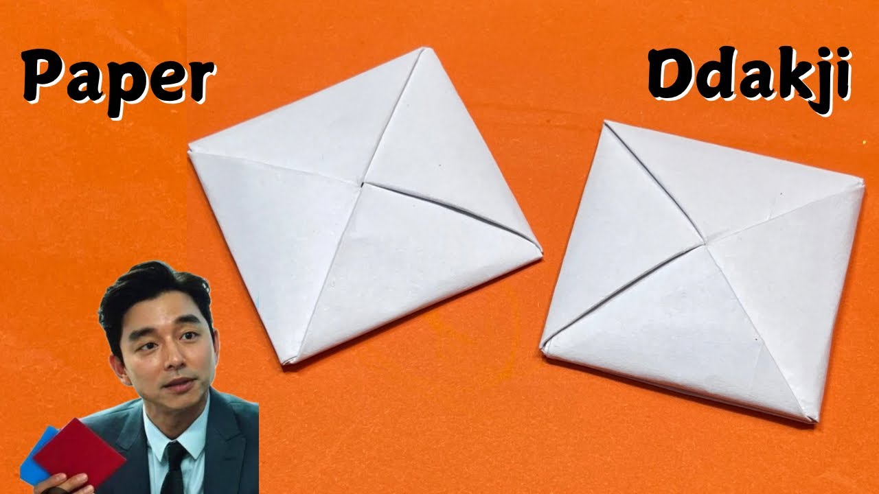 Paper Ddakji Tutorial | Squid Game Paper Flip Game | How to make Ddakji ...