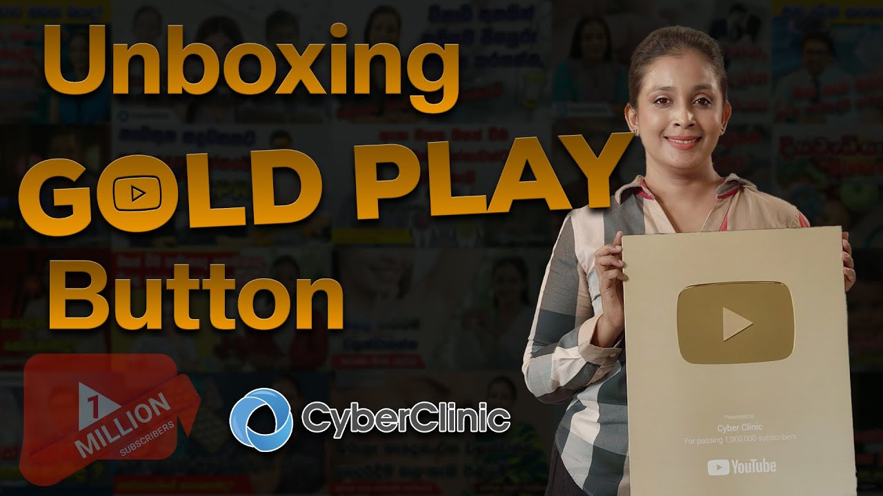 Unboxing Gold Play Button - Cyber Clinic - YouTube