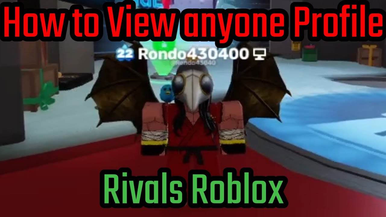 How to View Anyone Profile in Rivals Roblox - YouTube
