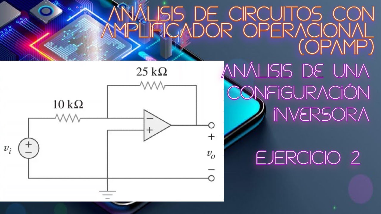 Amplificador operacional: Análisis de un OPAMP inversor (2). - YouTube