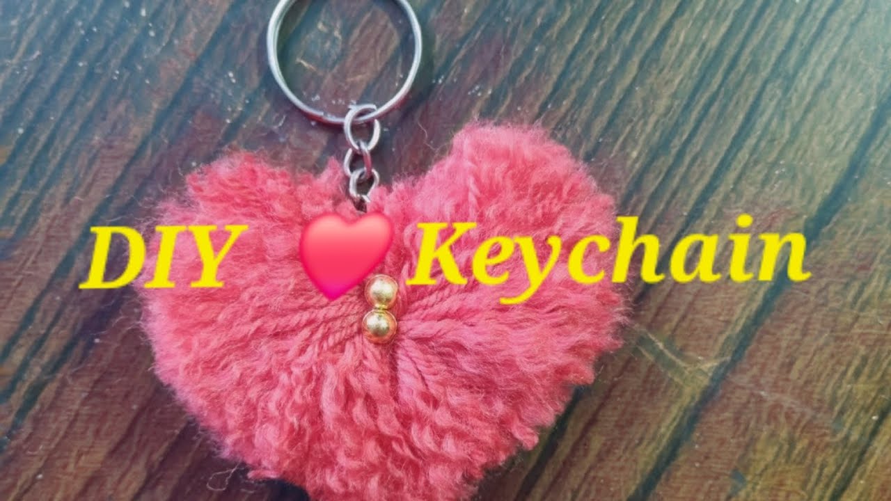 Super easy DIY Heart ️ Keychain/Best Keychain ever..Amazing craft ideas ...