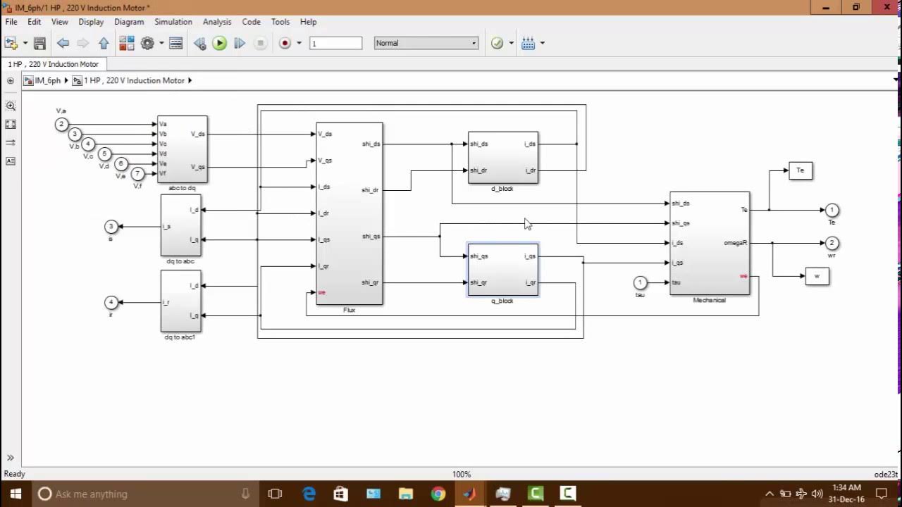 simulation of six phase induction machine in matlab - YouTube