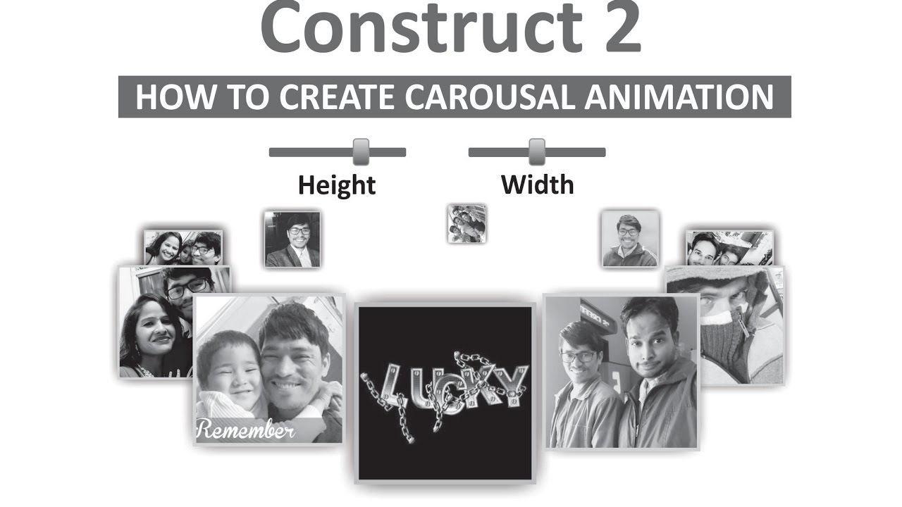 How to create carousel animation in Construct 2 - YouTube