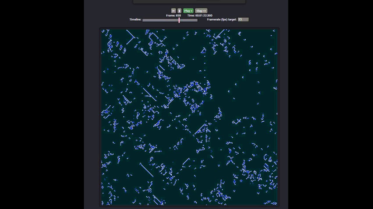 Brian’s Brain 400x400 grid - YouTube