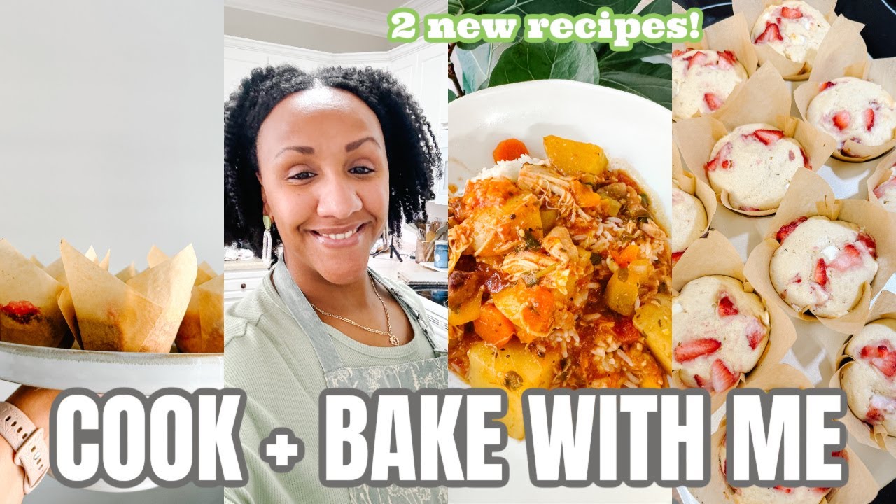 COOK + BAKE WITH ME | NEW SLOW COOKER RECIPES | BAKE WITH ME STRAWBERRY ...