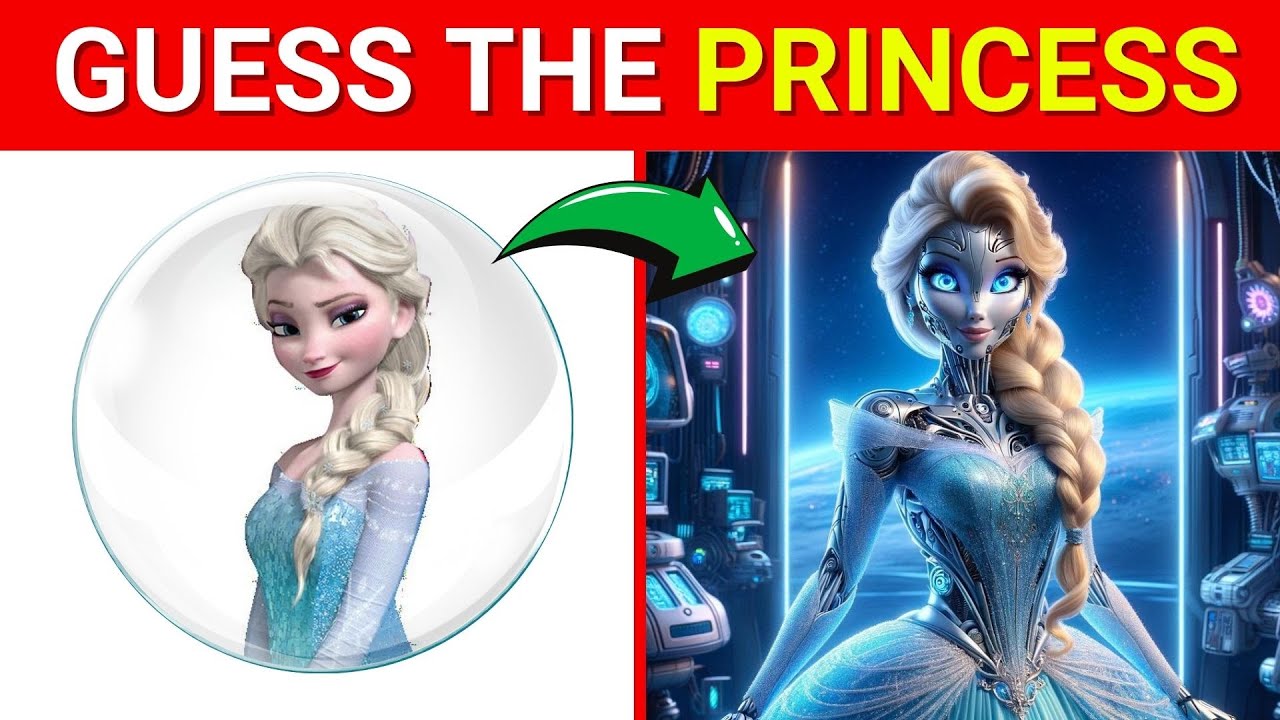 Guess The Disney Princess By The Robot Version | Disney Princess Quiz ...