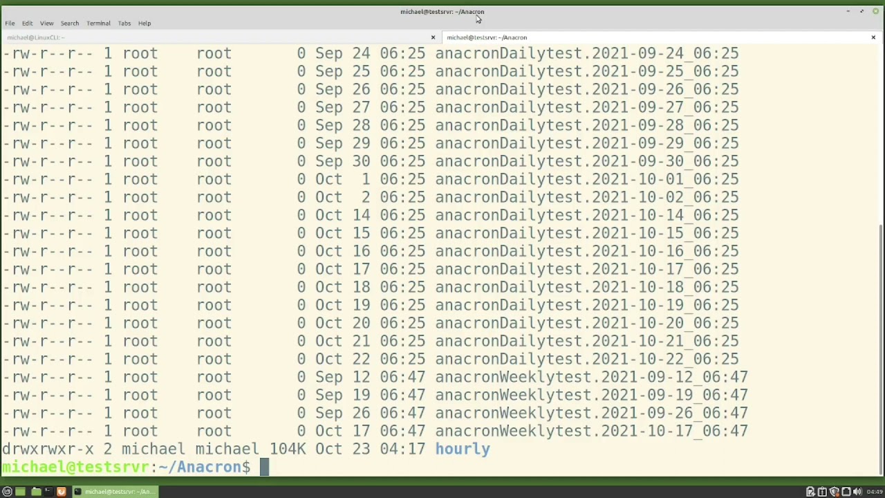 Linux Command Line (55) anacron - YouTube