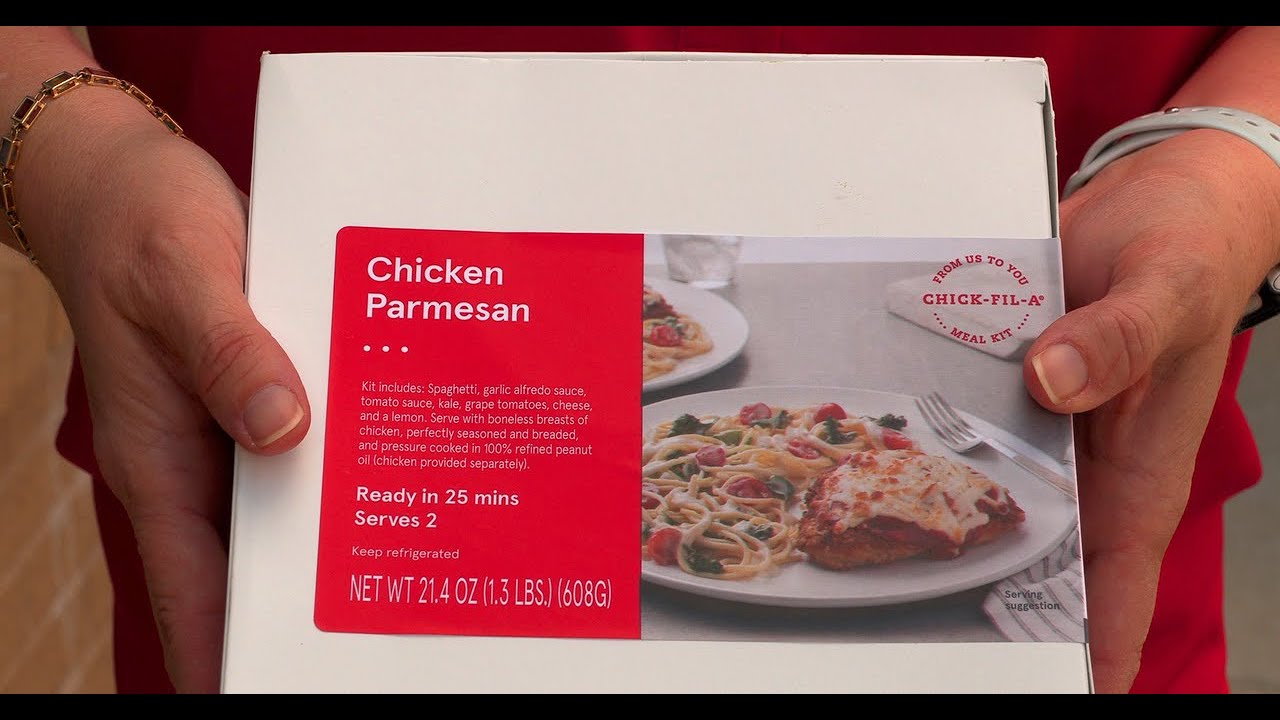 Here's a peek inside Chick-fil-A's new Chicken Parmesan Meal Kit - YouTube