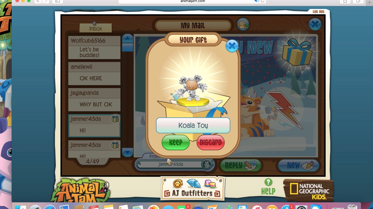 ANIMAL JAM GIFT OPENING! - YouTube