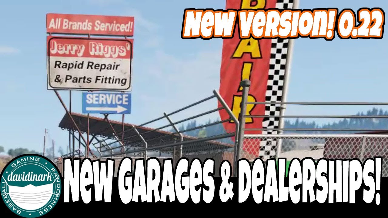 BeamNG Drive - Update 0.22 Garages and Dealerships Quick Look - YouTube