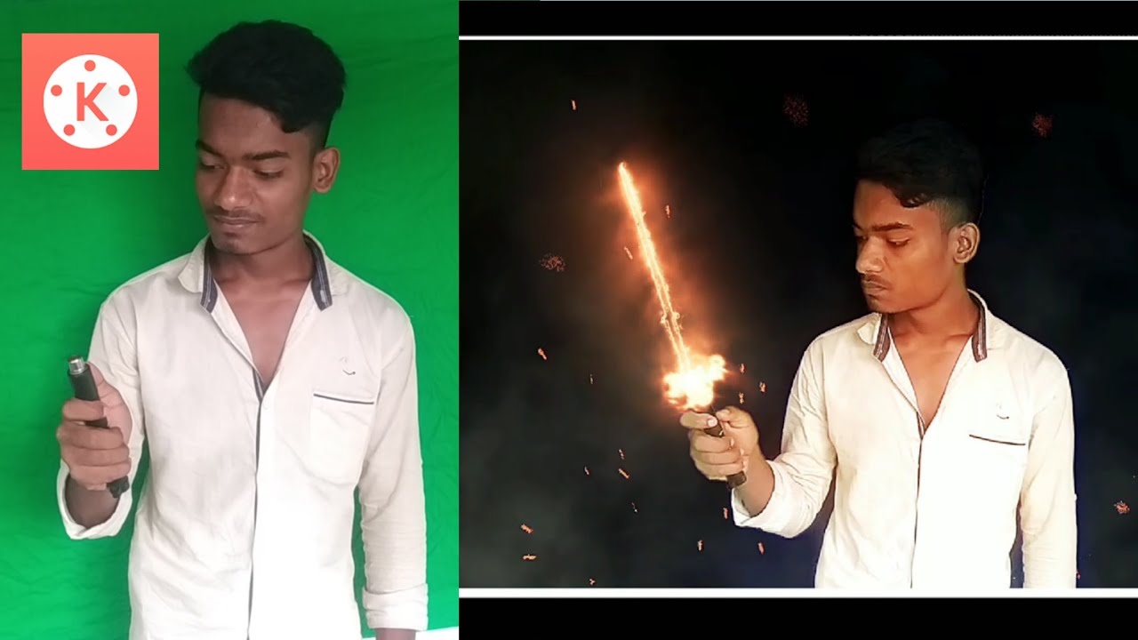 kinemaster legar light tutorial green sreen - YouTube