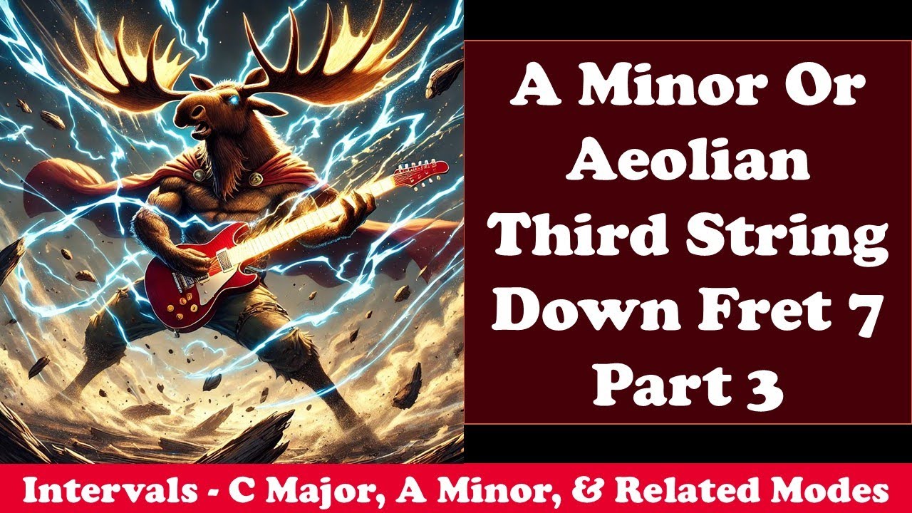 A Minor Or Aeolian Third String Down Fret 7 Part 3 1080 - YouTube