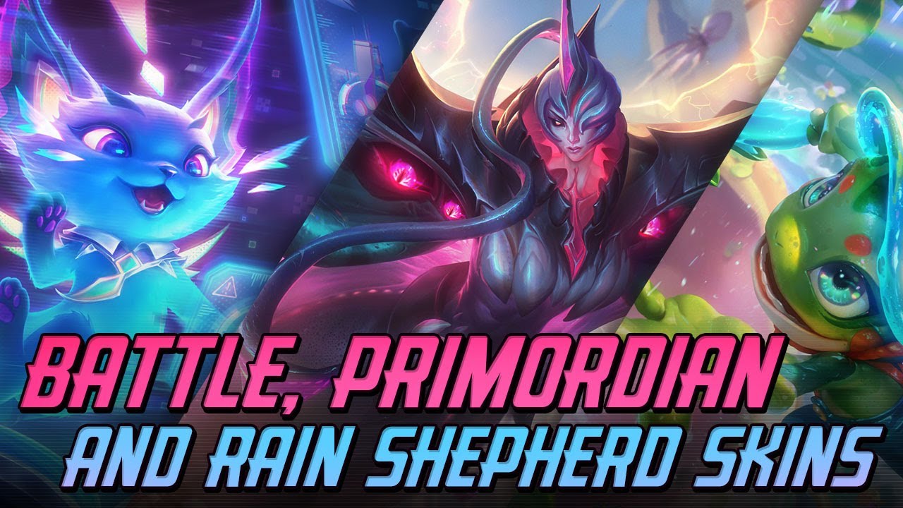 Battle, Primordian and Rain Shepherd Skins Coming to LoL - YouTube