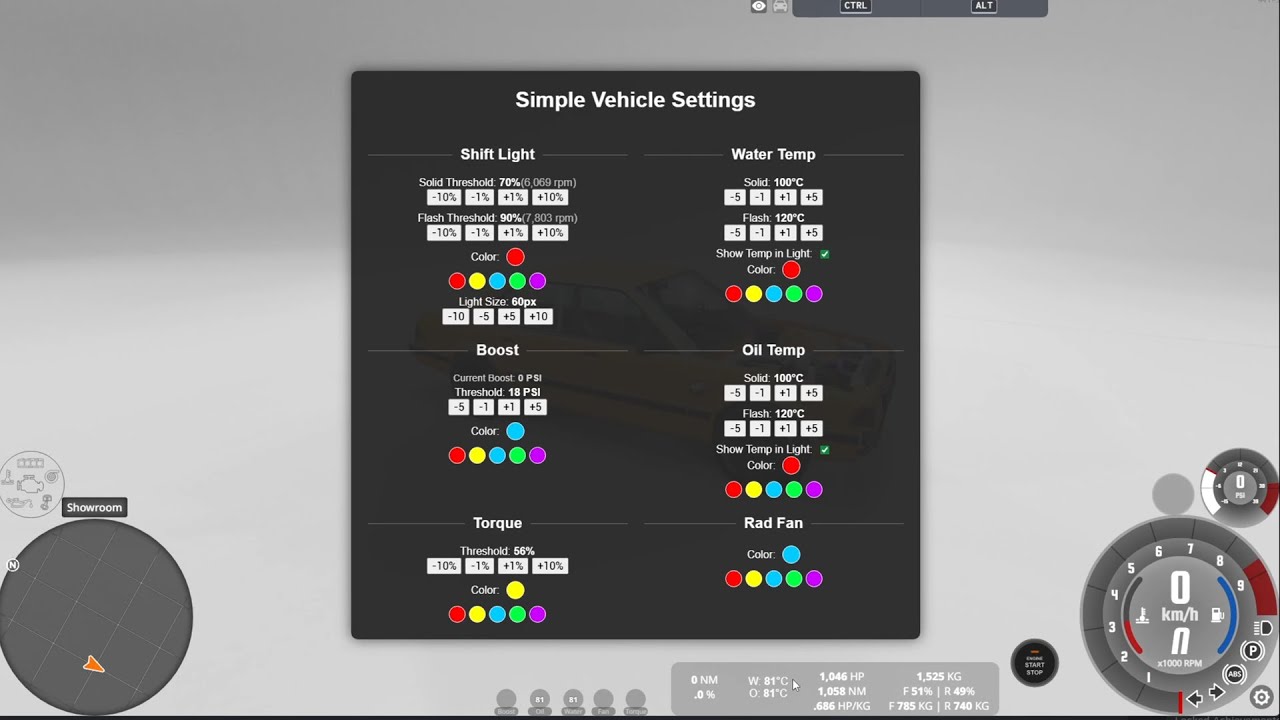 Simple Vehicle Stats - BeamNG - UI App Mod - YouTube