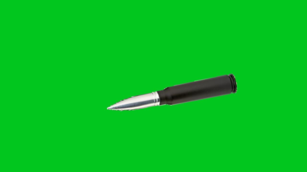 Bullet slow motion green screen - YouTube