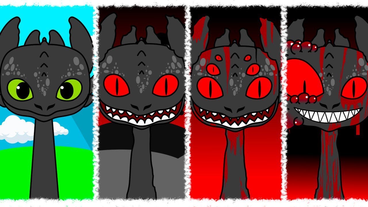 My Sprunki OC: Toothless (from Phase 1 to Phase 4) - YouTube