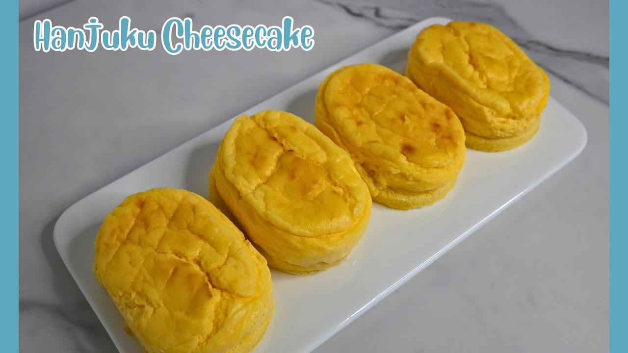 Hanjuku Cheesecake | Half Baked Cheesecake [Soothing Baking] - YouTube