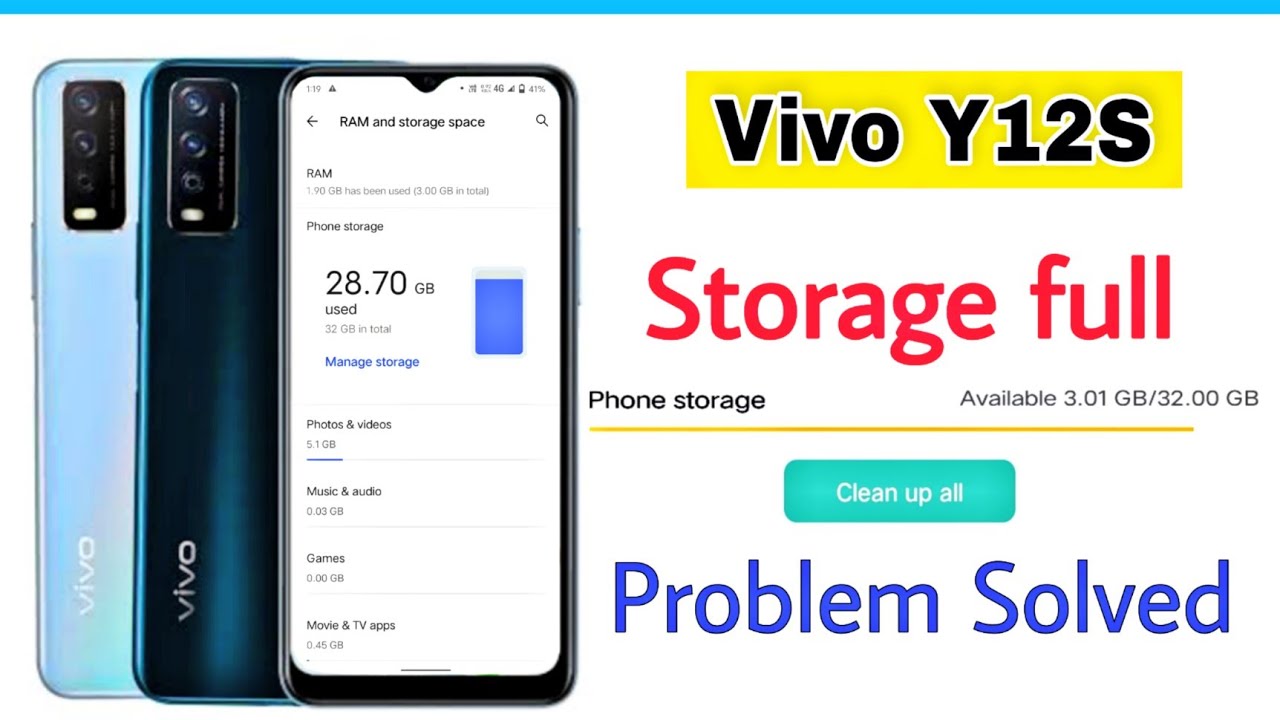 #Vivo Y12s Storage Full Problem Solved |Vivo Phone Storage Problem |How ...