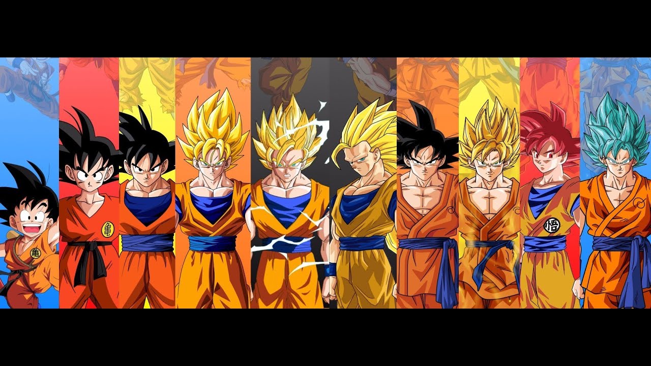 All of Goku's Transformations (and How He Got Them) (DBZ) - YouTube