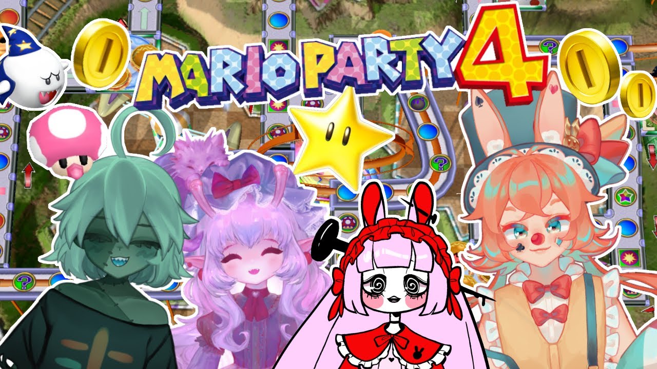 🍰 4 Cute Wives Play Mario Party 4! @sinuuki @mollymishy @rurulalan ...