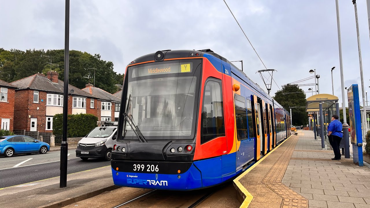 Oasis rides: Stagecoach Supertram class 399 citylink Yellow route - YouTube