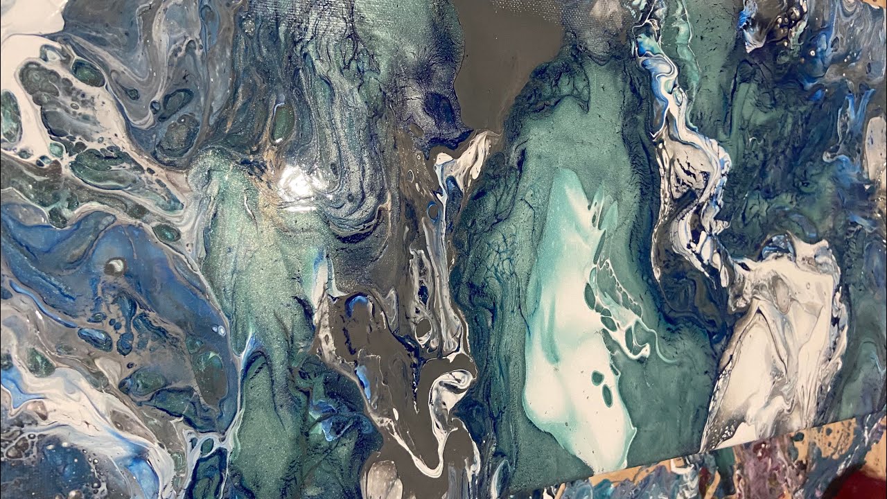Abstract Fluid Poured Painting: DIY fluid intuitive art by JJGARTISTRY ...
