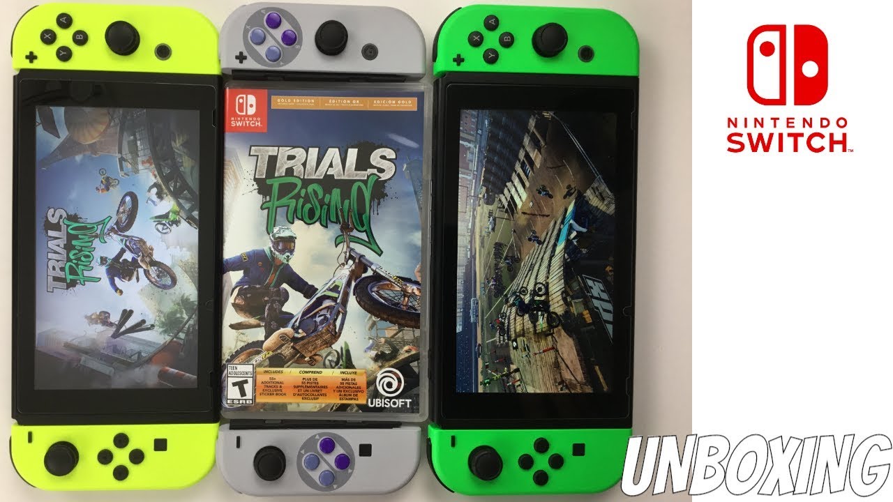 NINTENDO SWITCH TRIALS RISING GOLD EDITION GAME UNBOXING - YouTube