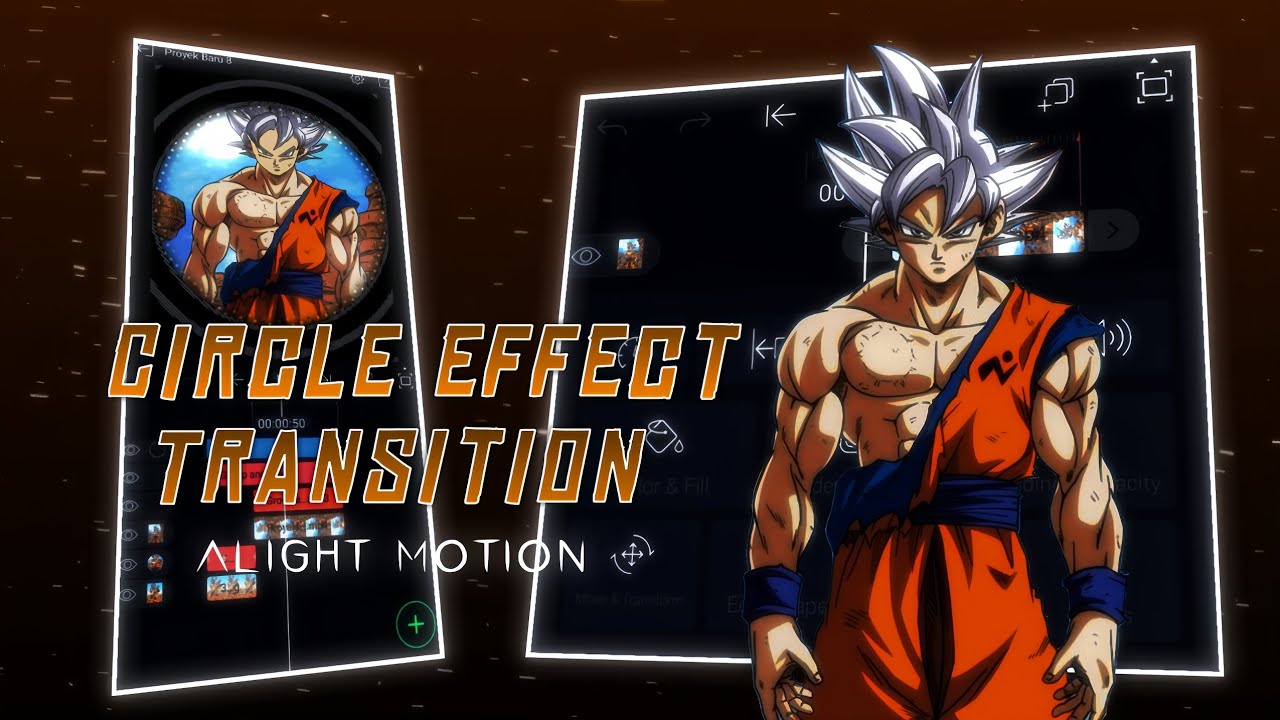 ULTRA INSTINCT - SON GOKU -CIRCLE EFFECT TRANSITION TUTORIAL - YouTube