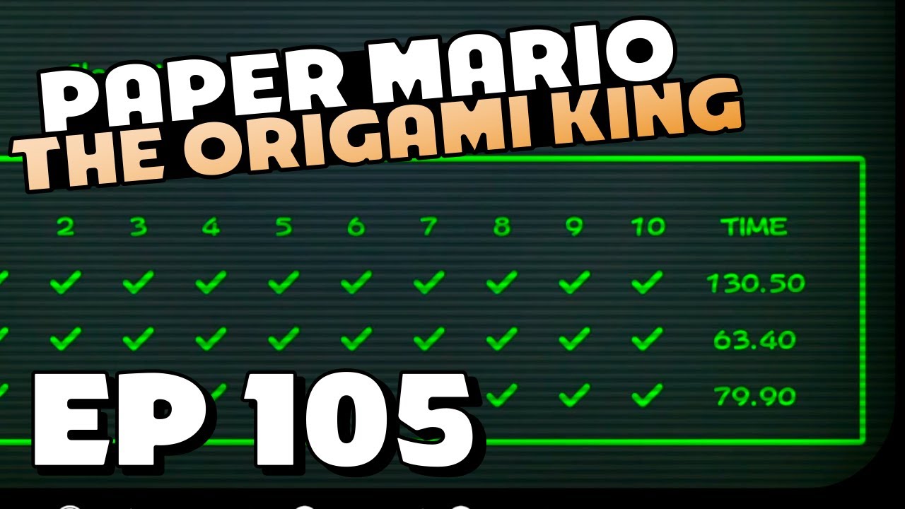 Paper Mario: The Origami King Trophies – easy origami tutorial