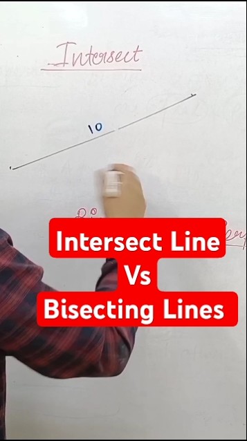 Intersecting Lines Vs Bisecting Lines #intersect #geometry #lines #math ...