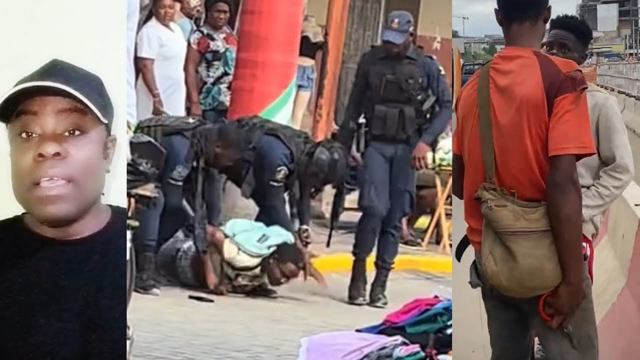 Police address kidnapping messages, Woman wave machete near Police like ...